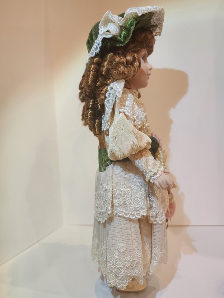 17” VINTAGE 1970 VICTORIAN BISQUE PORCELAIN DOLL STAND NO RESERVE LMTD EDITION | eBay