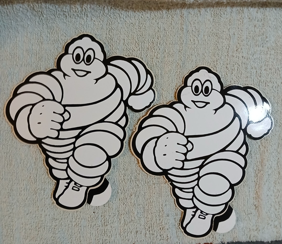 michelin man stickers bibendum vinyl decal 140mm x 115mm (5.5x4.5 ...