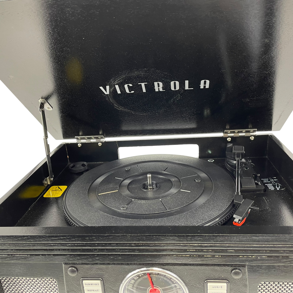 READ Victrola Navigator 8-in-1 Bluetooth 3 Speed Turntable Real Wood ...