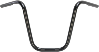 Emgo 1" Steel Ape Hanger 12" V Custom Motorcycle Handlebars Gloss Black ...