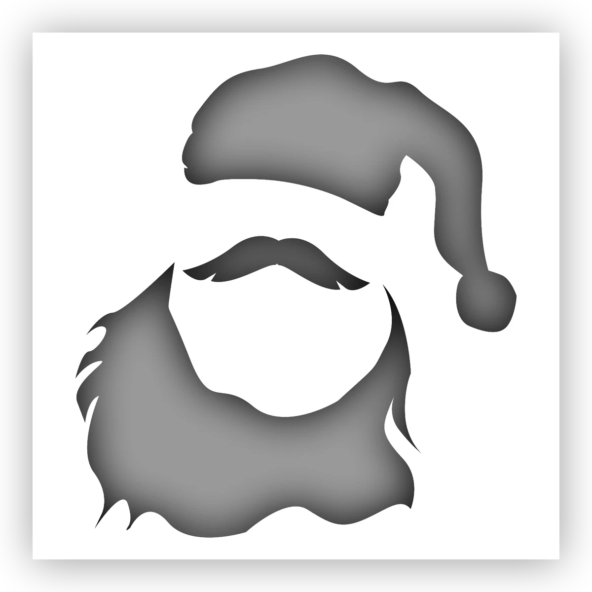 Santa Face Stencil