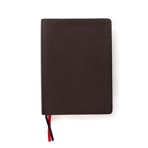CSB Study Bible, Brown Genuine Leather, Indexed, Red Letter, Study ...