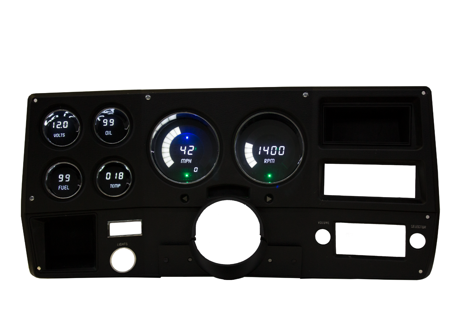 1973-1987 Chevy Truck Digital Dash Panel Blue LED Gauges Lifetime ...