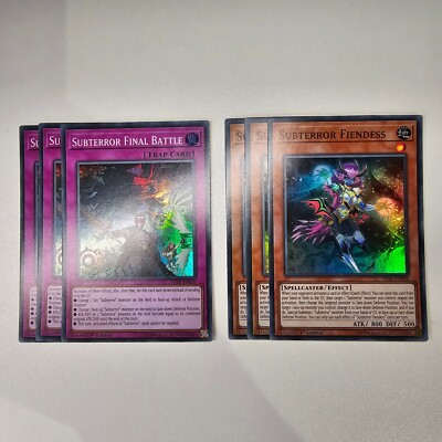 6x Subterror Deck Core Inc. Fiendess, Final Battle FIGA Yugioh | eBay UK