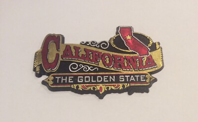 California The Golden State Map Colorful Rubber Fridge Magnets | eBay