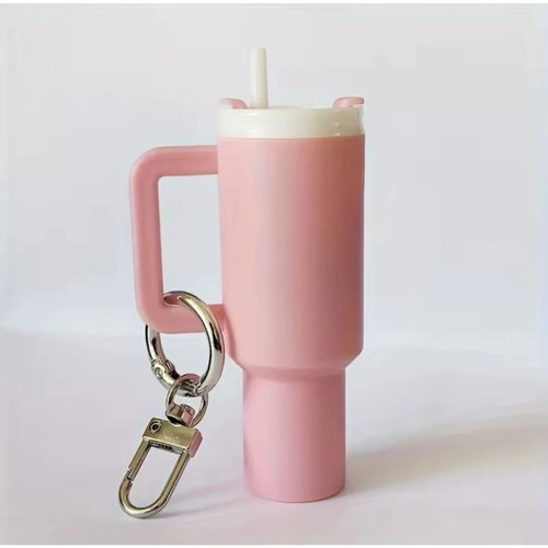 Mini Stanley Style Tumbler Novelty Keychain Mug Cup Functionl Twist Lid ...