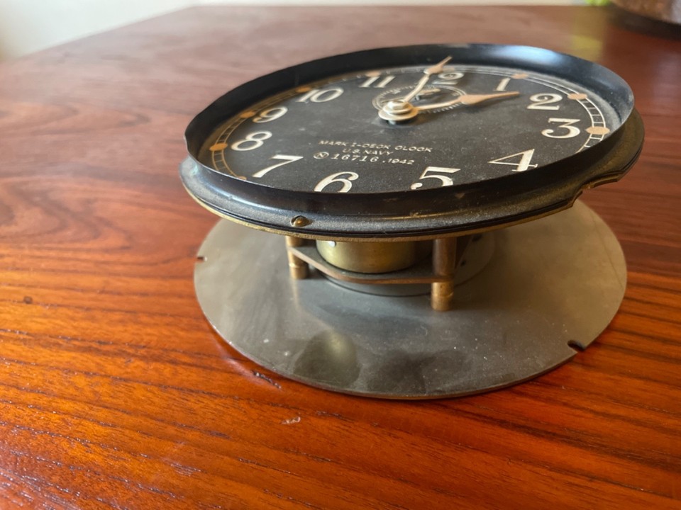 Seth Thomas U.S. Navy Mark I Deck Clock - WWII 1942 | eBay