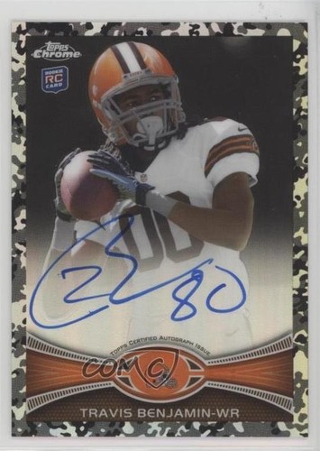 2012 Topps Chrome - Travis Benjamin #43 Military Refractor Rookie ...