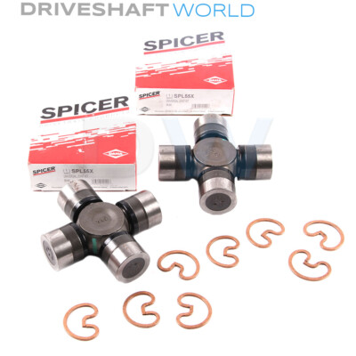 Kit of TWO 1480 Series Genuine Dana Spicer Drvieshaft Universal Joints ...