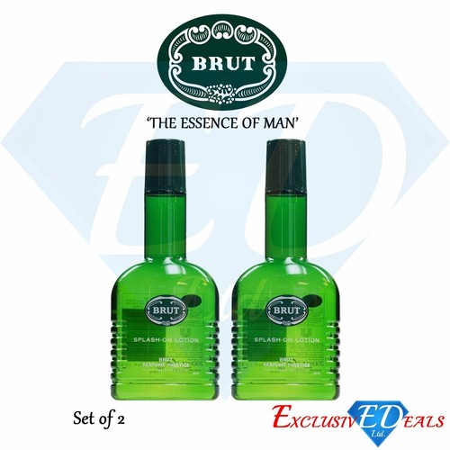 2 x Brut Original Fragrance Splash On Body Lotion Fresher Feel - 200ml ...