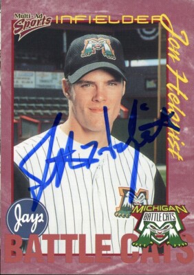 2000 Michigan Battle Cats JON HELQUIST Signed Card autograph AUTO ...