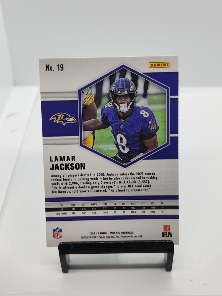 2021 Panini Mosaic Football Jamar Jackson Baltimore Ravens #19 | eBay
