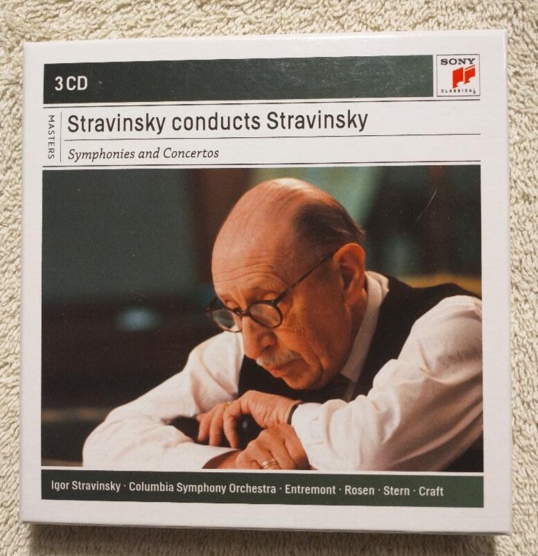 Stravinsky Conducts Stravinsky - Symphonies & Concertos Sony 3 CD Set ...