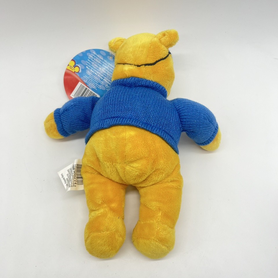 Disney Store Pooh Bean Bag Plush 7” Super Sleuth Toy Stuffed Doll W ...