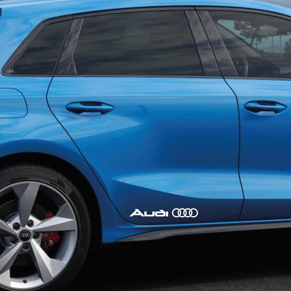 AUDI Stickers For Side Skirt A1 A3 A4 A5 A6 Q2 Q3 Q5 Q7 SLINE Tuning ...