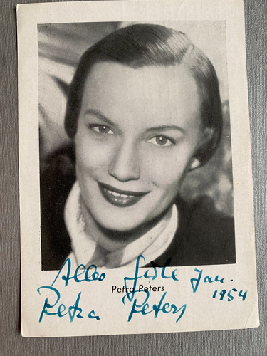 PETRA PETERS (†2004) signed original Autogrammkarte 10x15 Autogramm ...