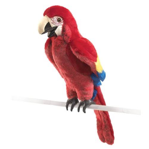 Scarlet Macaw Hand Puppet, Red, Blue, Yellow, Black, 1 EA 885321334191 ...