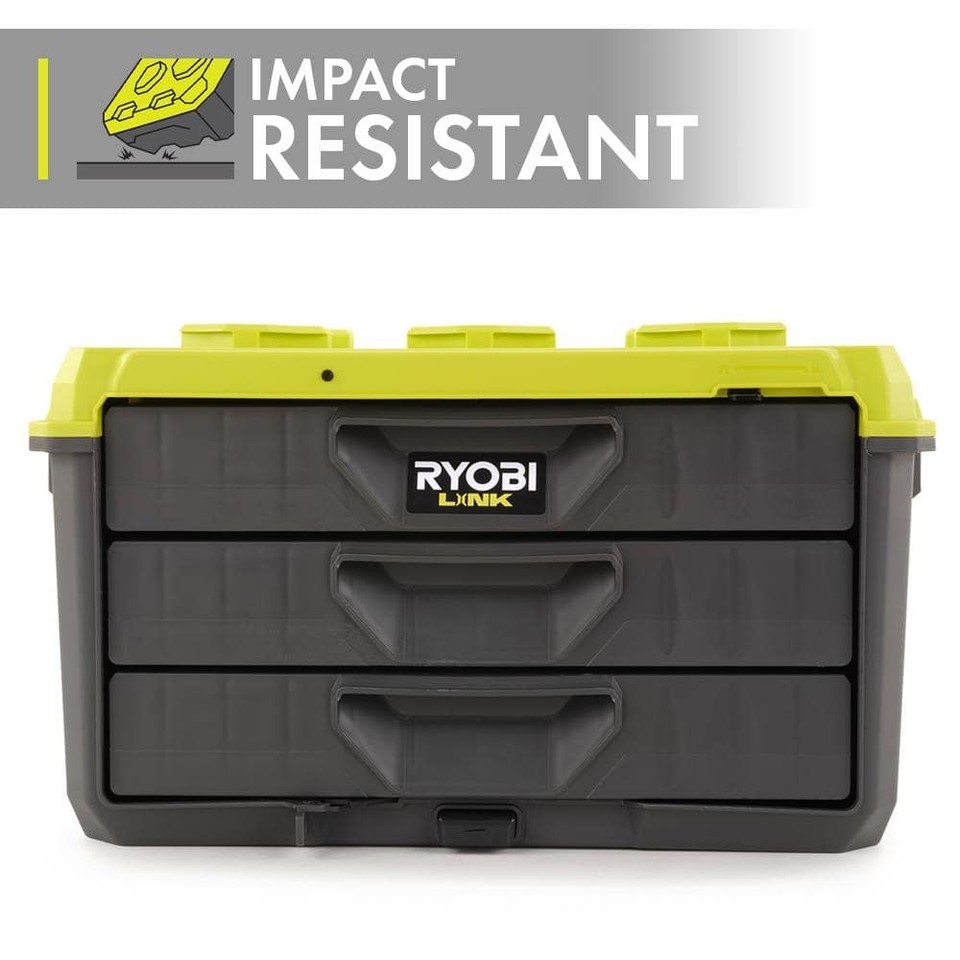 RYOBI LINK 20 in. 3-Drawer Modular Hand Tool Box | eBay