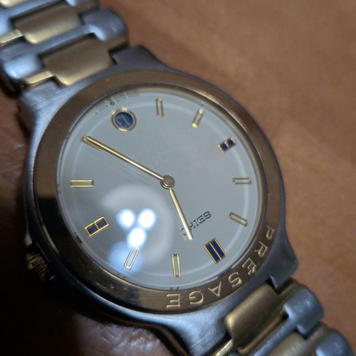 SEIKO Presage 9539-6000 White Dial Quartz Men's Watch Used Working #64 ...