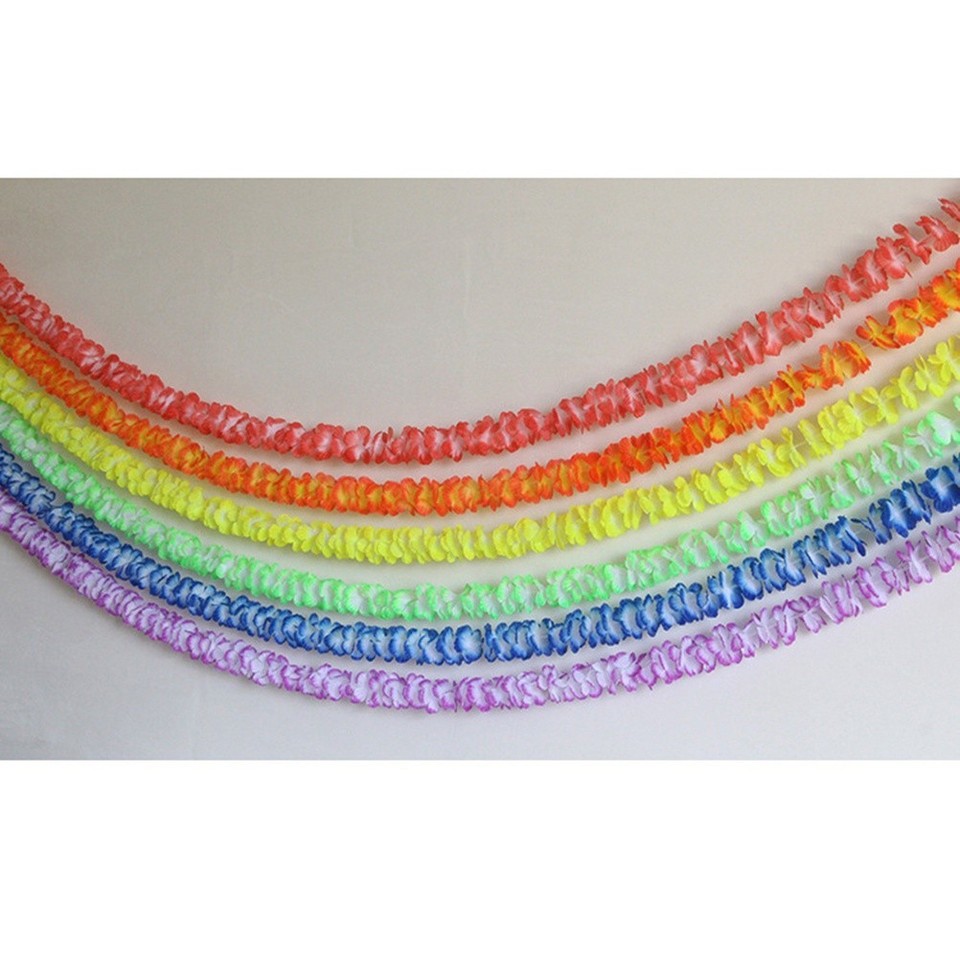 6 Pcs Hawaiian Luau Party Supplies Theme Decorations Garland Banner ...