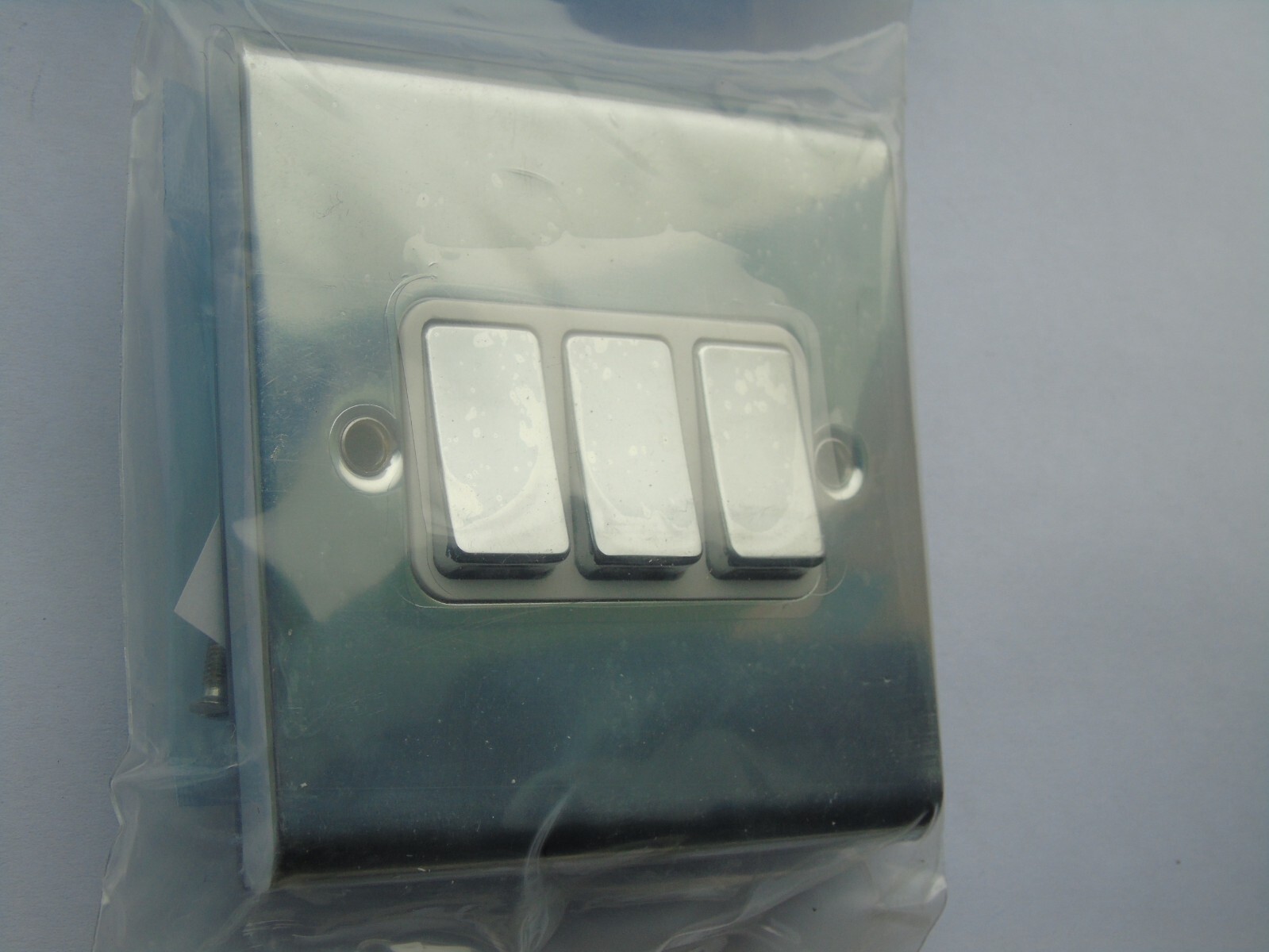 DETA SD1204SSB Slimline Decor slim Stainless Steel 2G 2W 10A double ...