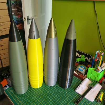 Fullsize replica Flak 88mm Shell 3D printed model Stash Desk Cosplay | eBay
