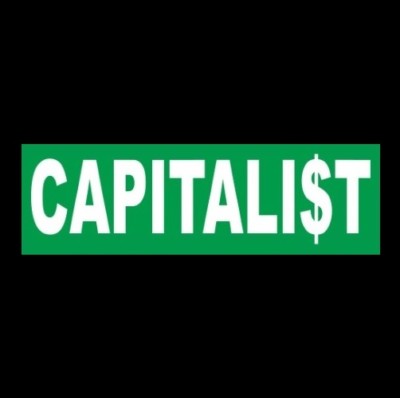 "CAPITALIST" Anti Liberal BUMPER STICKER Conservative, No Socialism ...