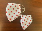 Triple Layered Red Pok-A-Dotted Children Face Mask Reusable, Washable ...