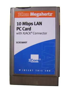3Com Megahertz PCMCIA Ethernet LAN PC Card with XJACK 3CXE589DT | eBay