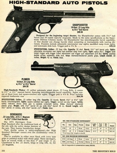 1974 Print Ad of High Standard Sharpshooter, Plinker & .22 9306 ...