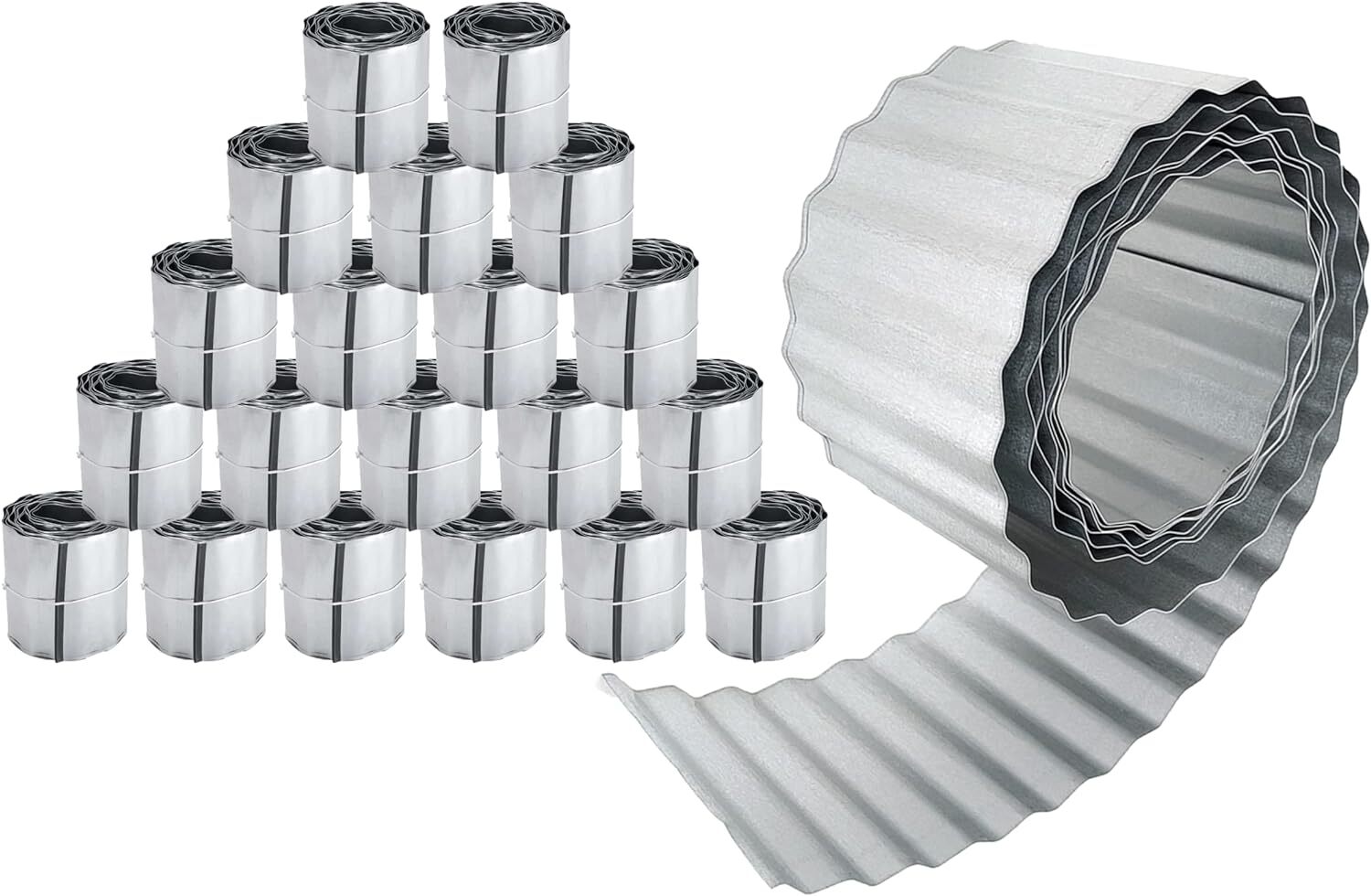 Lacewing Galvanised Garden Edging Lawn Border Edge Wavy 5m Rolls Roll ...