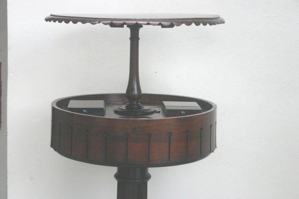 IMPORTANT 1820's Regency Rosewood English Teapoy With Spring Assisted ...