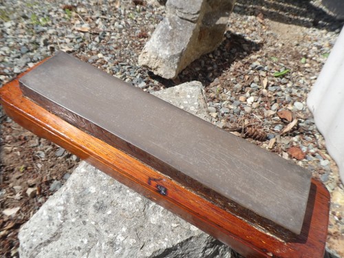 VINTAGE NATURAL HONE SHARPENING STONE for KNIVES CHISELS 8.1/4 " X 2 ...