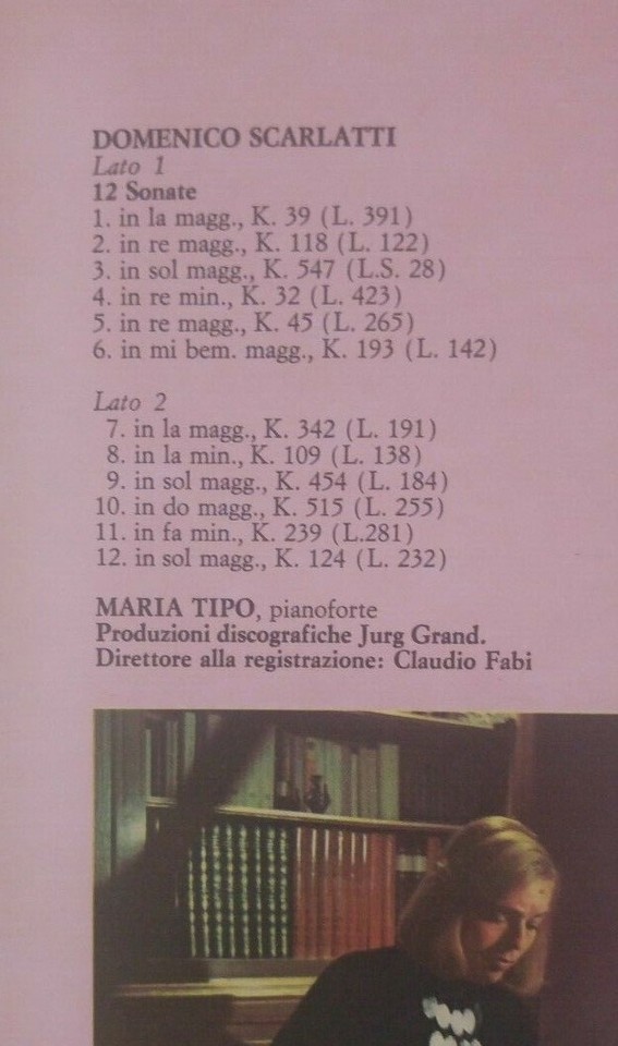 Scarlatti - 12 Piano Sonatas Maria Tipo Italy Only Ricordi LP Mint | eBay