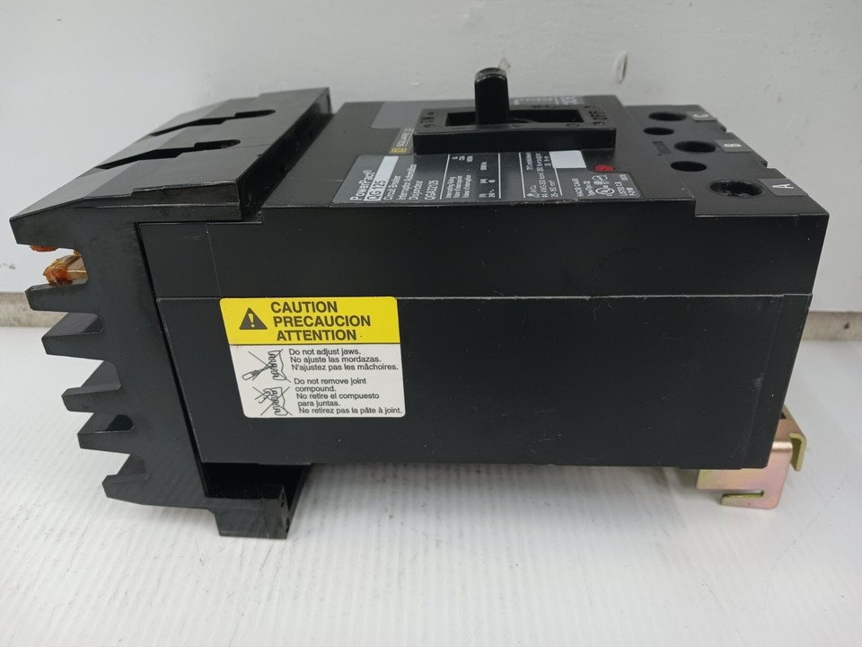 SQUARE D POWERPACT 125 AMP I-LINE CIRCUIT BREAKER 3 POLE 240 VAC 65kA ...