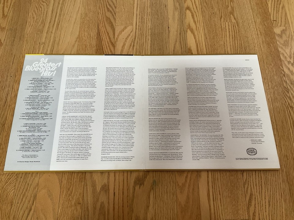 Lot of 6 Vintage Bluegrass Vinyl Record Albums + Sticker and Playbill 9 ...