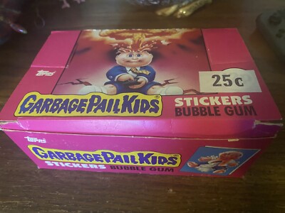 Rare GPK Garbage Pail Kids UK Mini Box 1985 W/ 21 Packs Series 1 Sealed ...