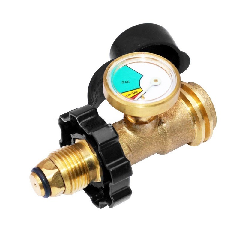 Brass Tank Propane Adapter Converts POL LP Tank Valve to QCC w ...