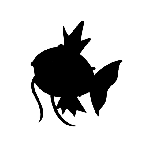 Magikarp Silhouette - Pokemon Custom Vinyl Die Cut Decal | eBay