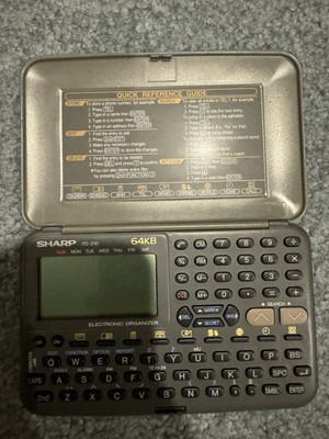 Vintage Sharp YO-210 64KB Compact Electronic Organizer Pocket PC Not ...