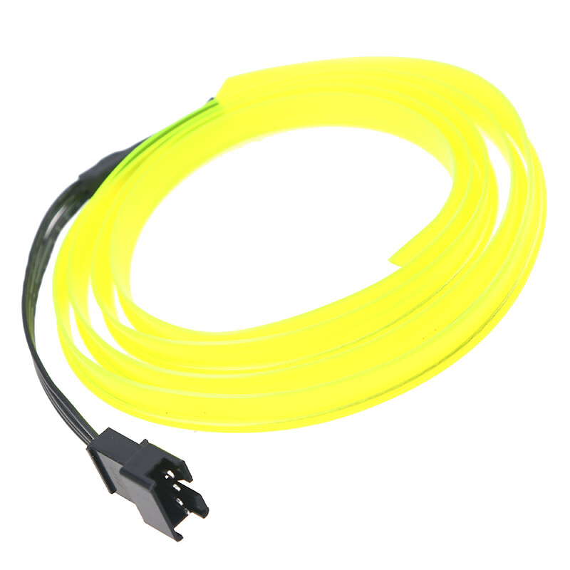 1Pcs Light Green LED Chasing EL Wire Round Strip Flexible Car Party ...