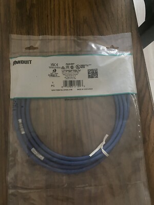 Panduit UTPSP7BUY 7Ft TX6 Plus UTP RJ45 to RJ45 Cat.6 Class E Blue ...