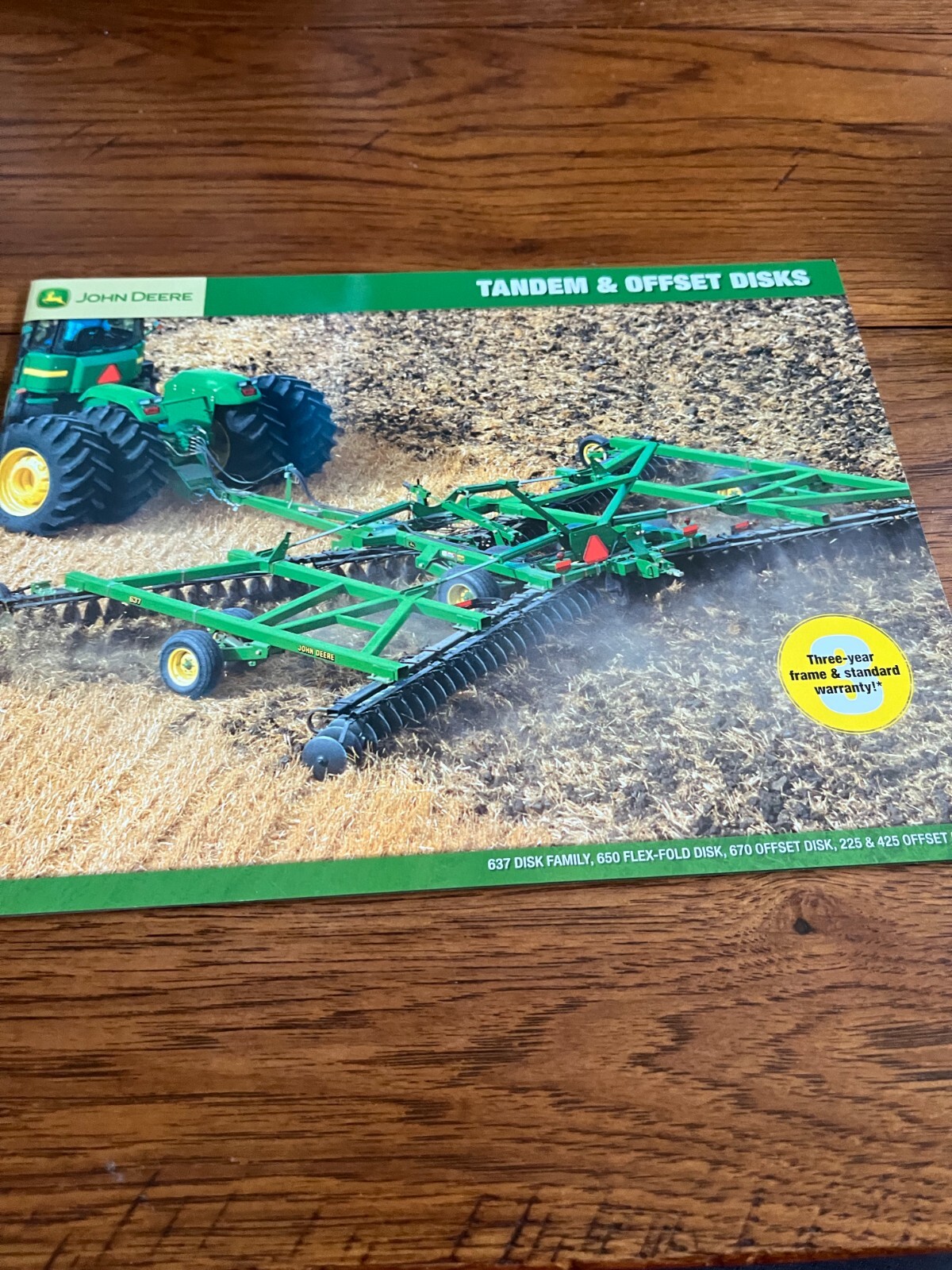John Deere Tandem & Offset Disks for 2007 Brochure FCCA | eBay