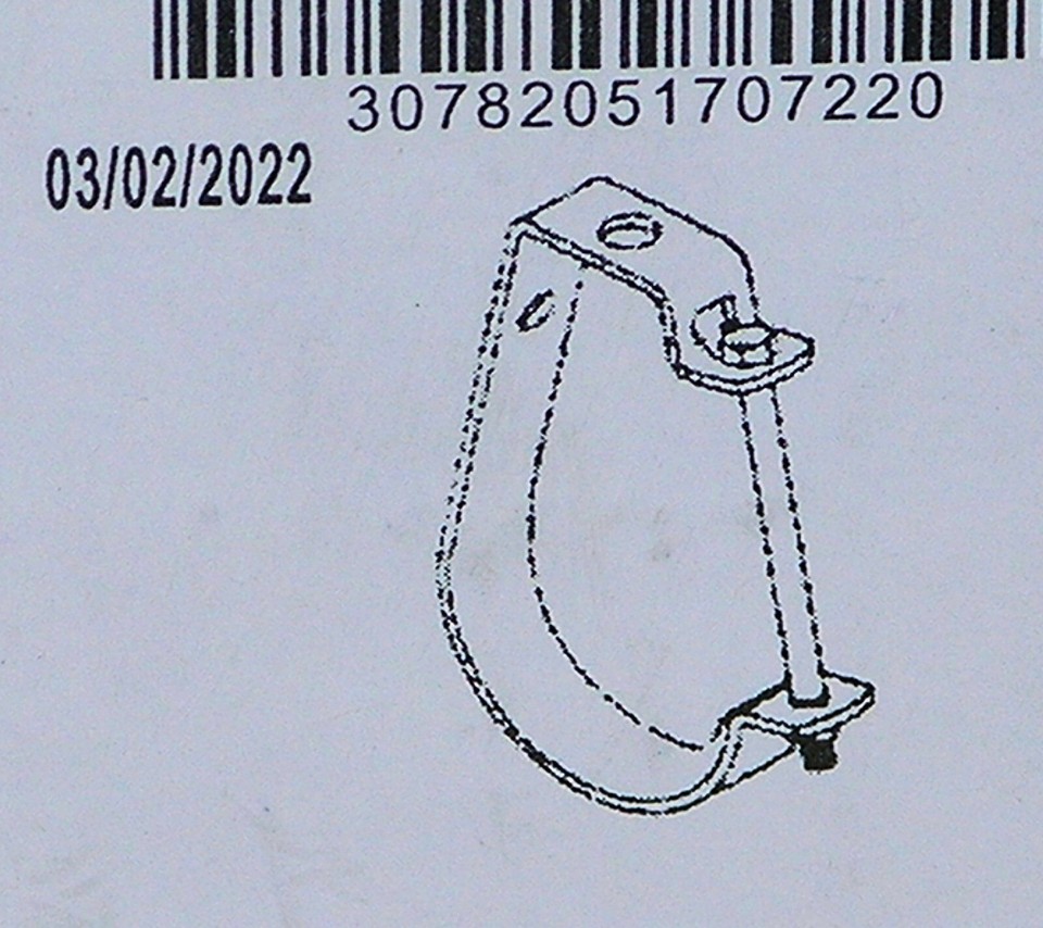 Eaton Adjustable J-Hanger B3690-2 ZN, 2 in Pipe, 3/8-16 Rod, 400 lb ...