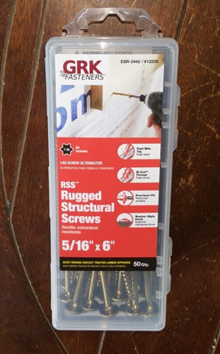 GRK Fasteners 50ct 5/16" x 6" RSS Rugged Structural Screws - ESR-2442 ...