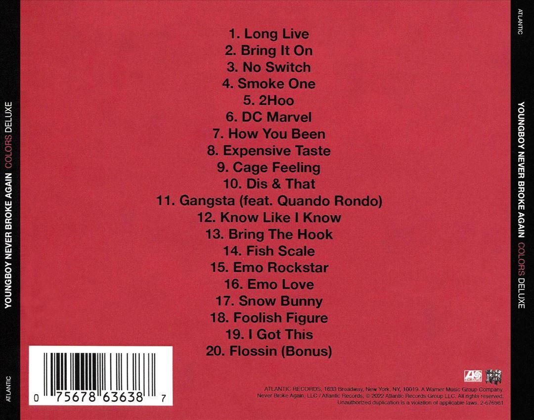 Youngboy Never Broke Again Colors Never Broke Again Tee Gem