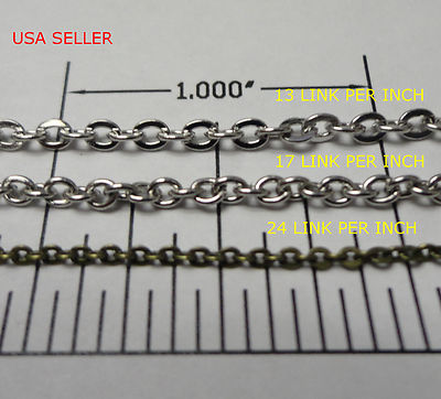 13 Link per inch HO/O scale Chain Stainless Steel 12" Long | eBay
