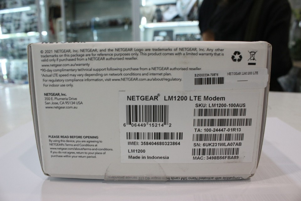 NETGEAR LM1200 4G LTE Modem 606449152142 | eBay Australia