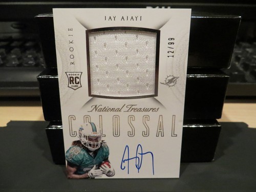 National Treasures Rookie Autograph Jersey Dolphins Jay Ajayi 12/99 ...