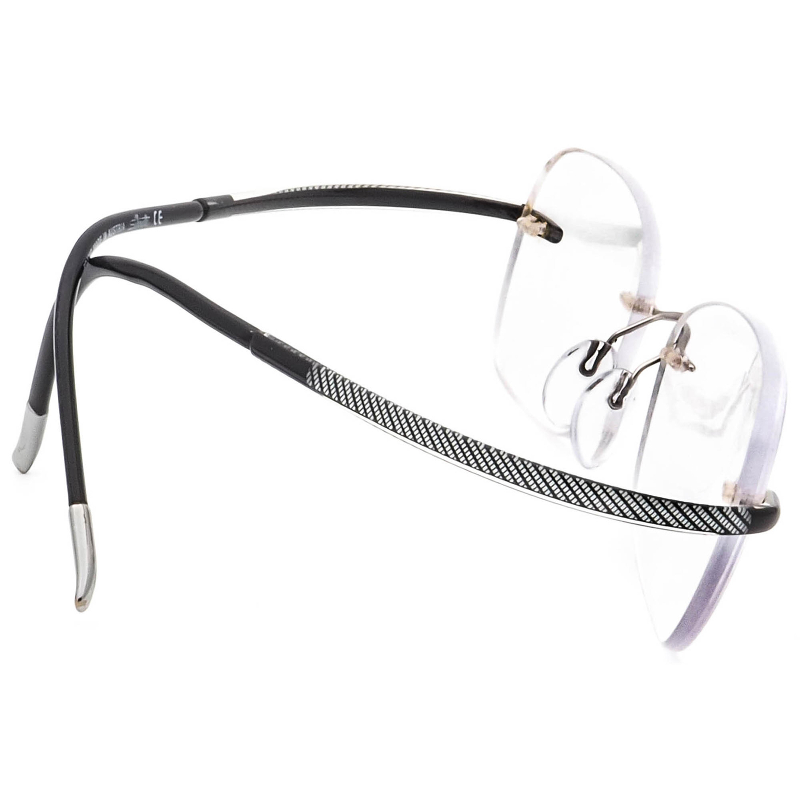 Silhouette Eyeglasses 7690 00 6050 Titan Silver/Black Rimless Austria ...